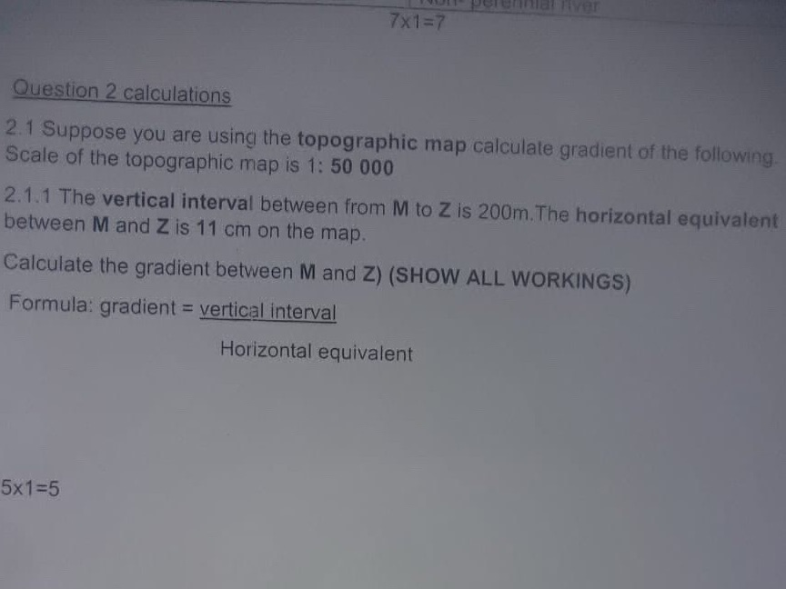 2.1 Suppose you are using the topographic | StudyX