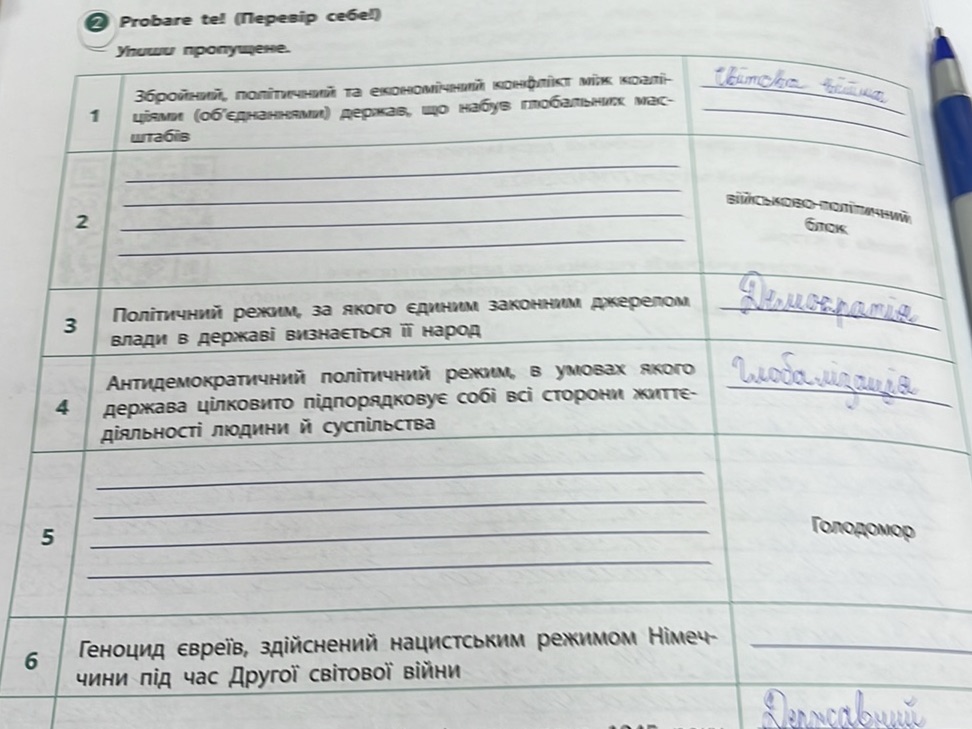 Probare te! (Перевір себе!) Упиши пропущене. | StudyX