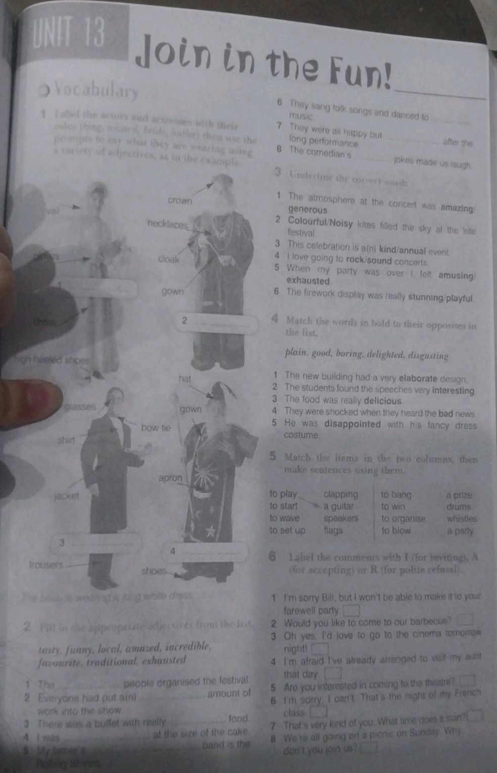 1. Label the actors and actresses with their | StudyX