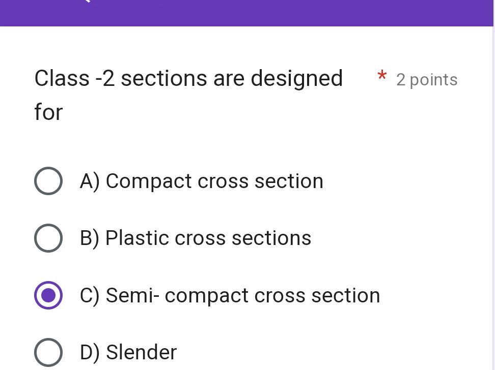 Class -2 sections are designed for A) | StudyX