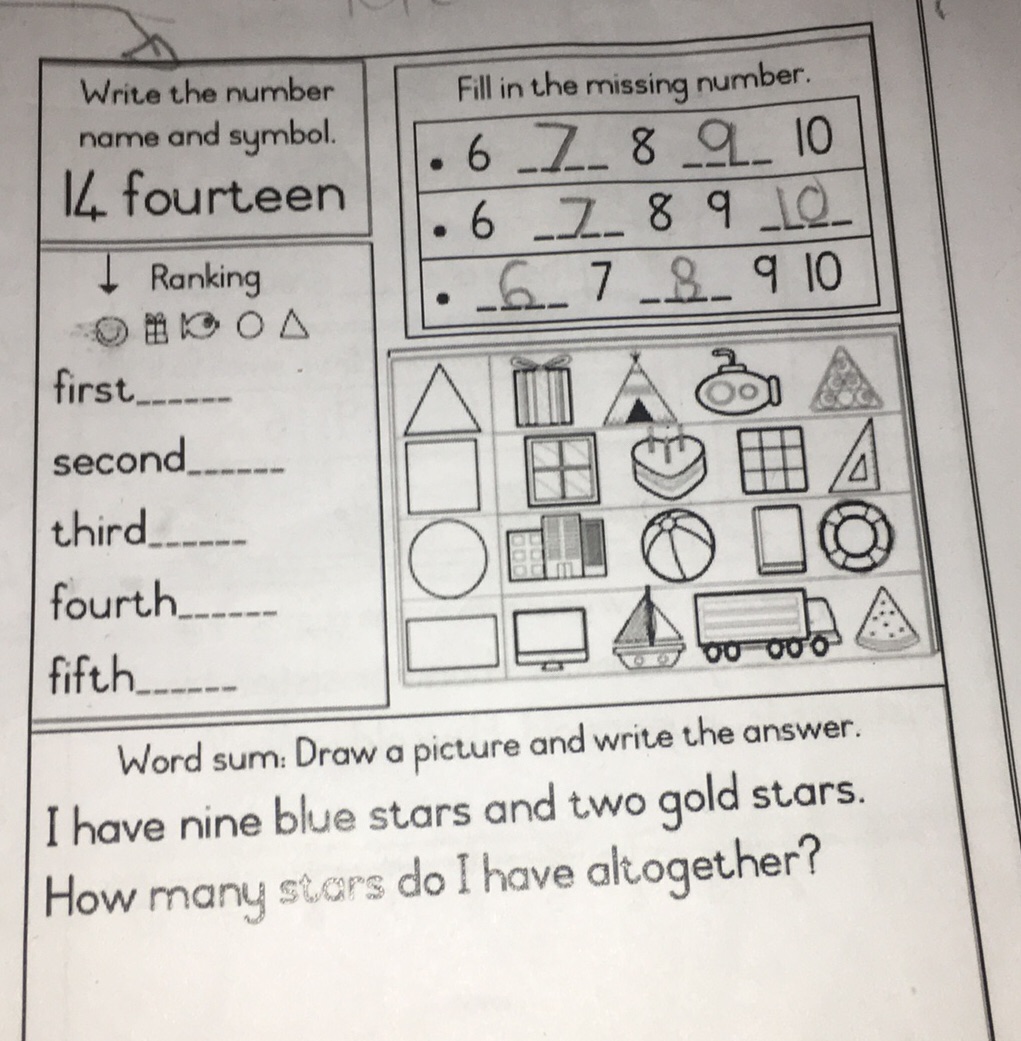 Write the number name and symbol. 14 | StudyX