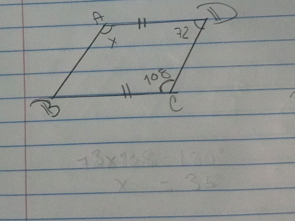 The image contains a parallelogram with | StudyX