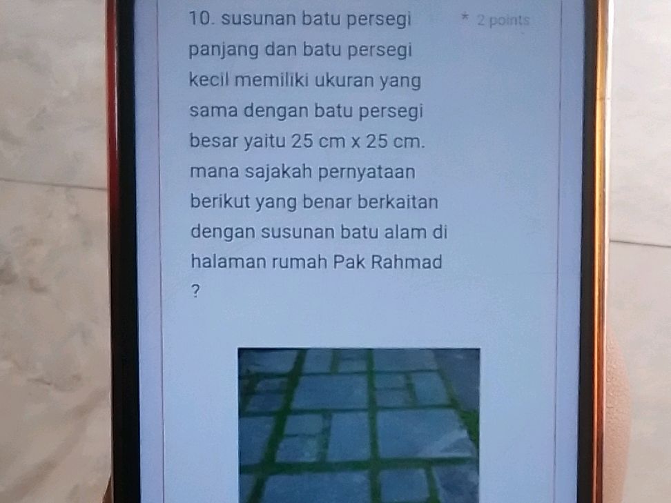 10. susunan batu persegi panjang dan batu | StudyX