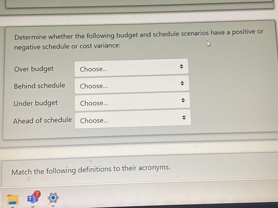 Determine whether the following budget and | StudyX