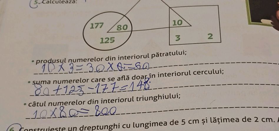 5. Calculează: * produsul numerelor din | StudyX