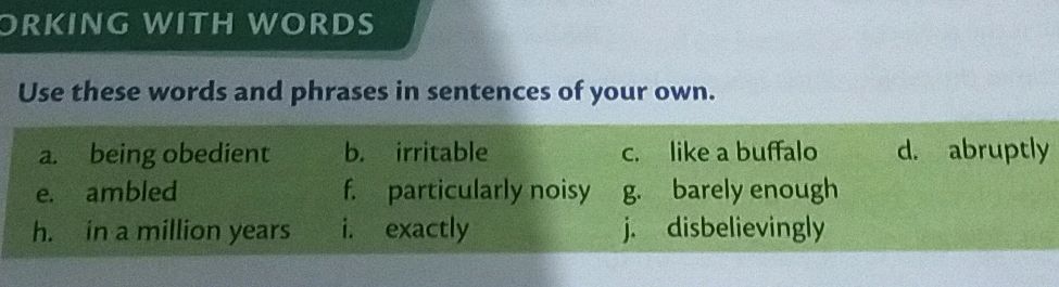 Use these words and phrases in sentences of | StudyX