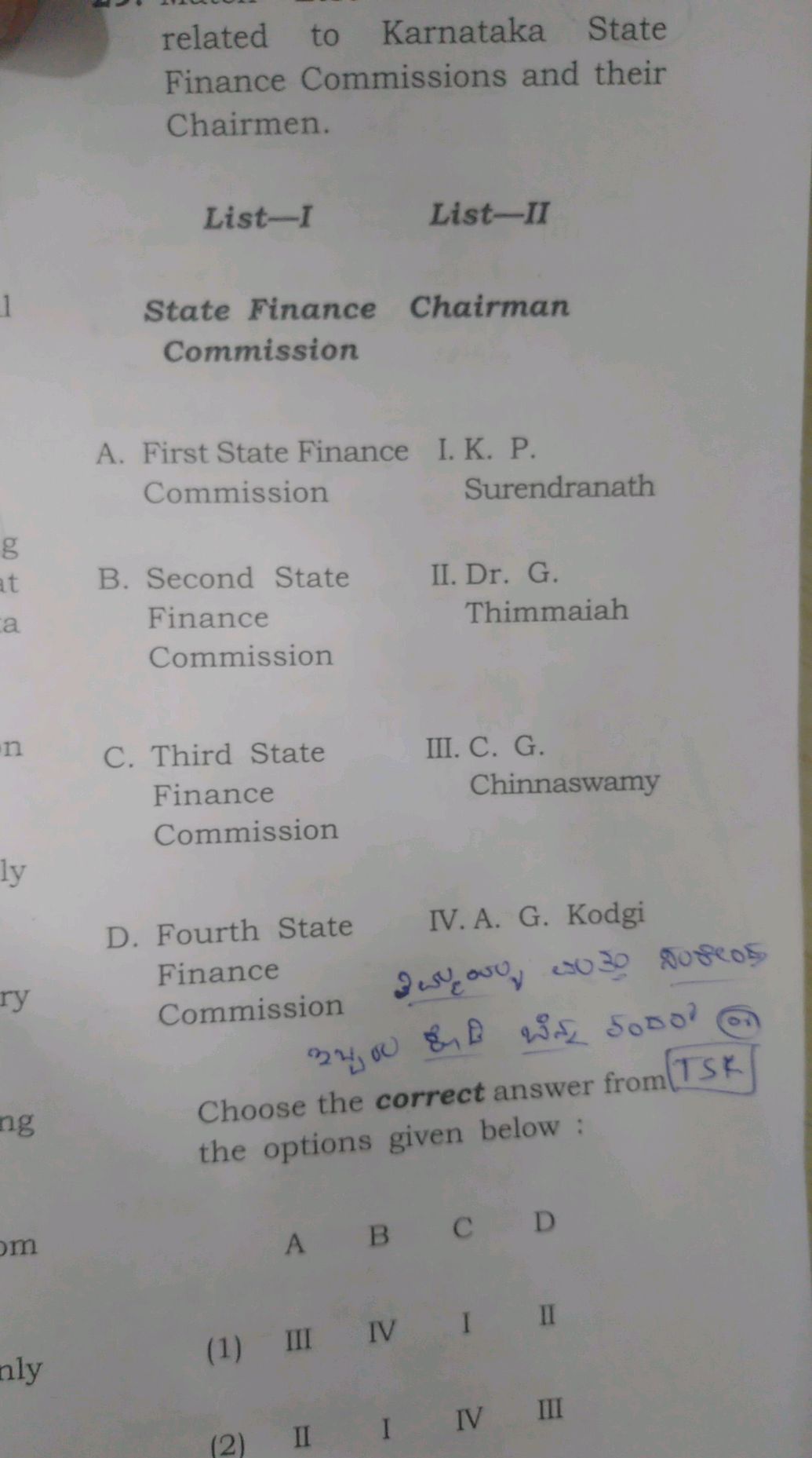 Match related to Karnataka State Finance | StudyX