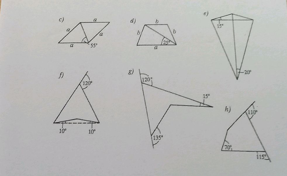 c) Diagram with angles and side lengths | StudyX