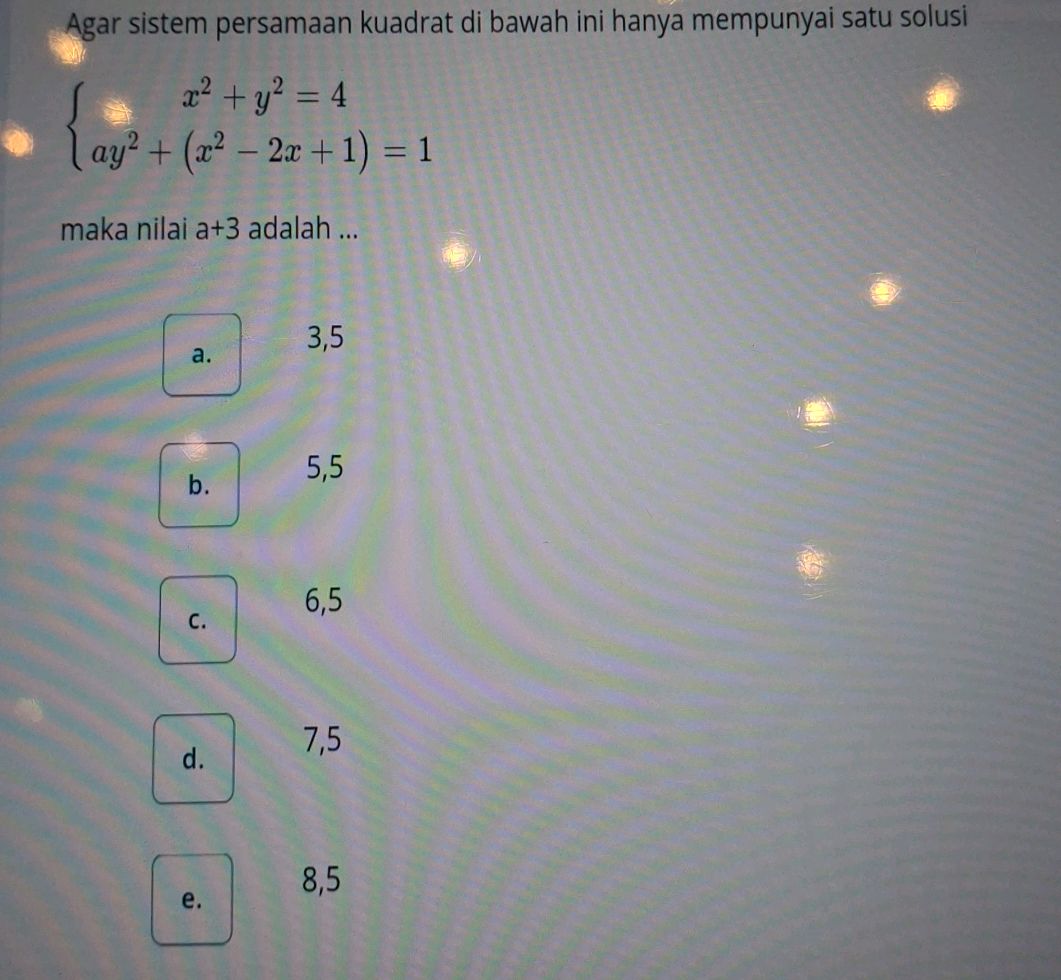 Agar sistem persamaan kuadrat di bawah ini | StudyX