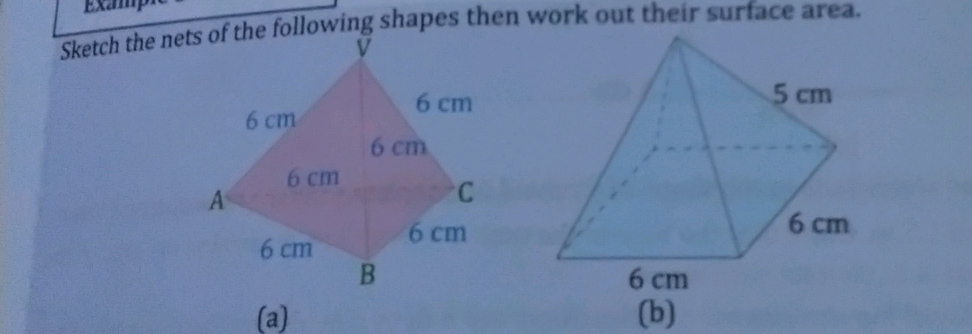 Sketch the nets of the following shapes then | StudyX