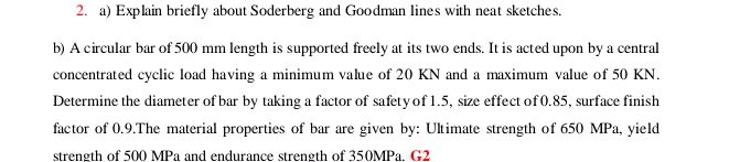 2. a) Explain briefly about Soderberg and | StudyX