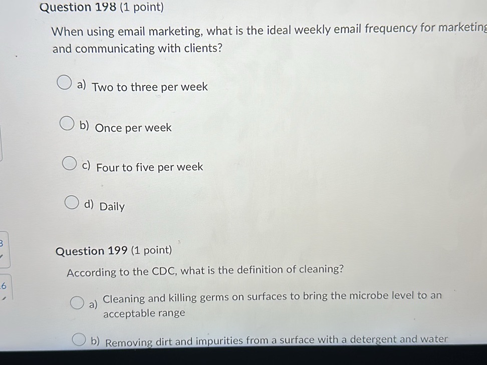 Question 198 (1 point) When using email | StudyX