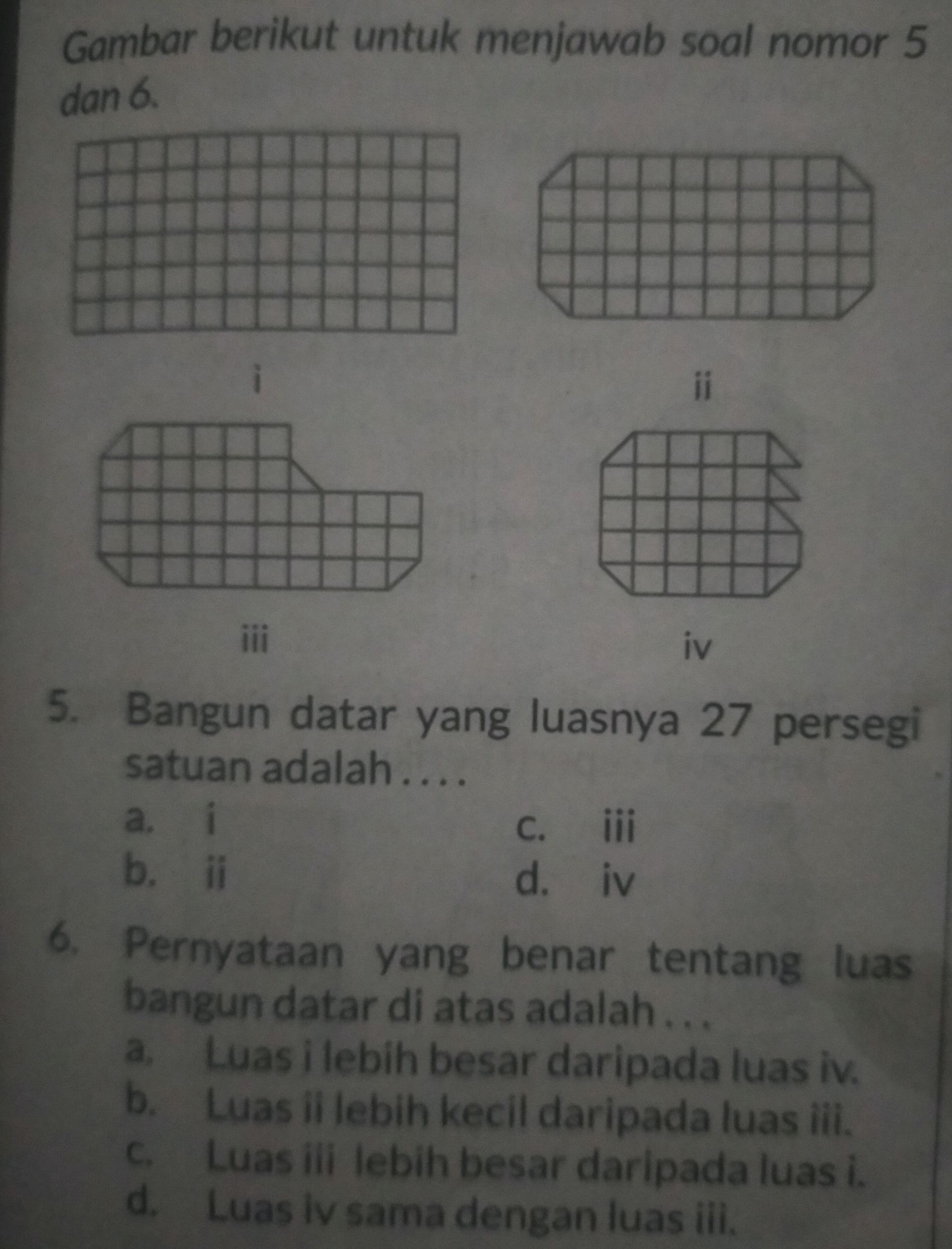 5. Bangun datar yang luasnya 27 persegi | StudyX