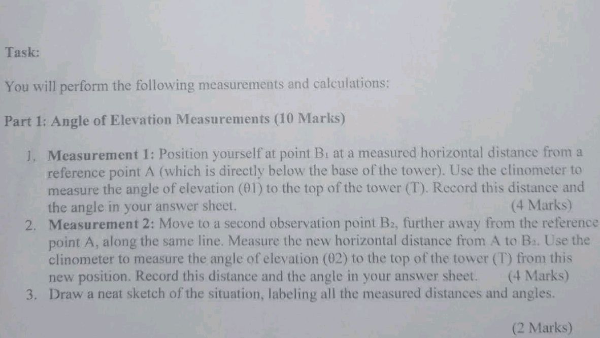 You will perform the following measurements | StudyX