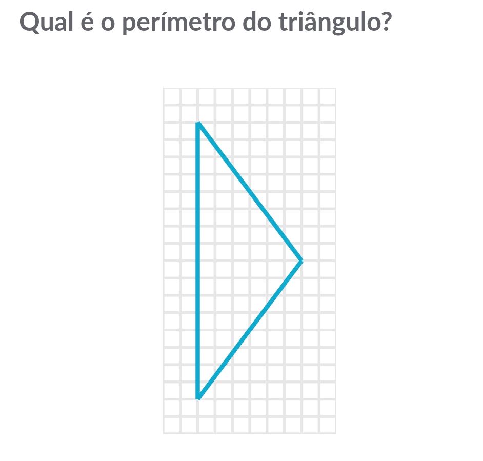 Qual é o perímetro do triângulo? (The image | StudyX