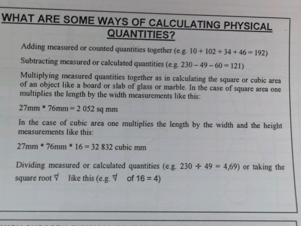 WHAT ARE SOME WAYS OF CALCULATING PHYSICAL | StudyX