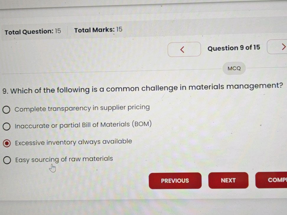 9. Which of the following is a common | StudyX