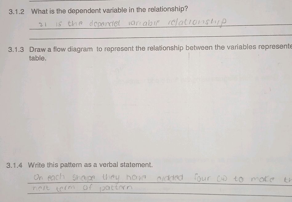 3.1.2 What is the dependent variable in the | StudyX