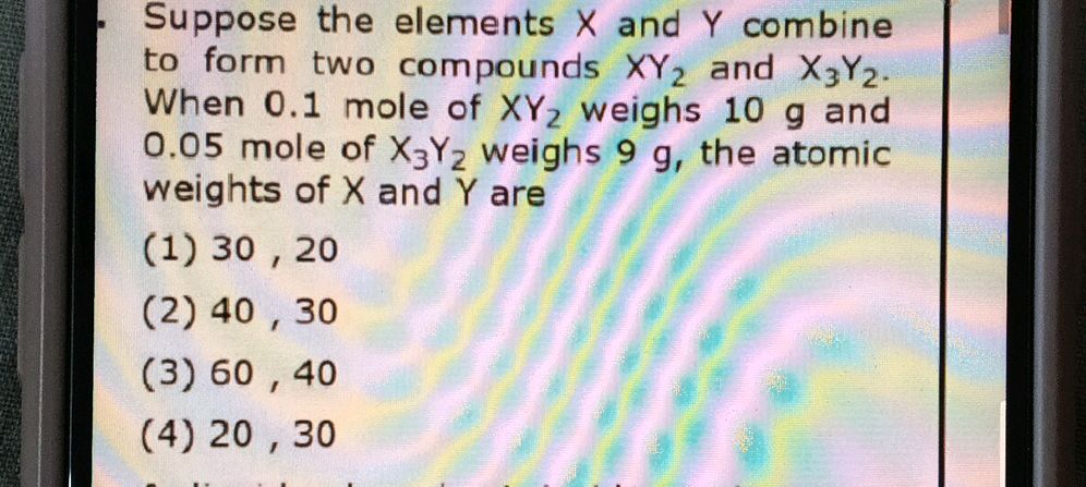 Suppose the elements X and Y combine to form | StudyX