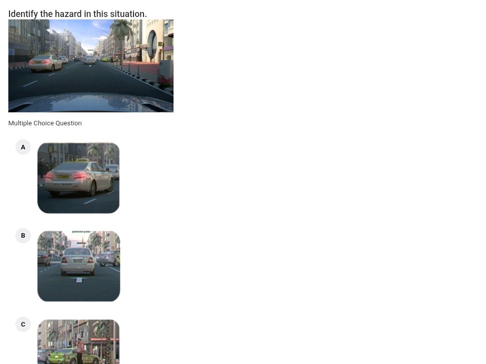 Identify the hazard in this situation. A B | StudyX