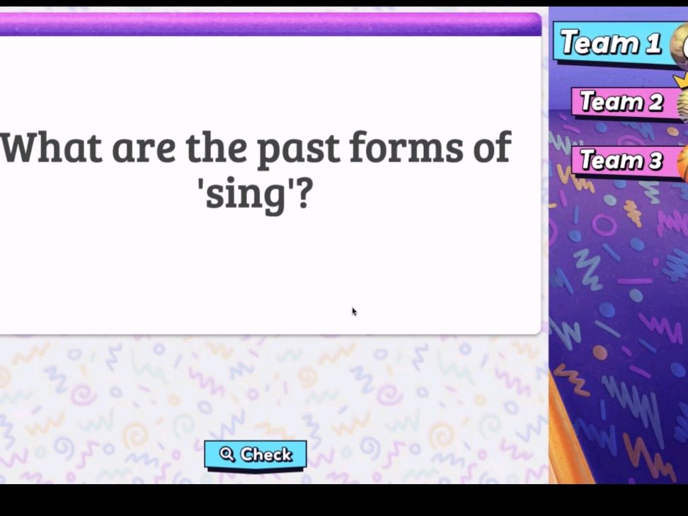 Past forms of 'sing' | StudyX