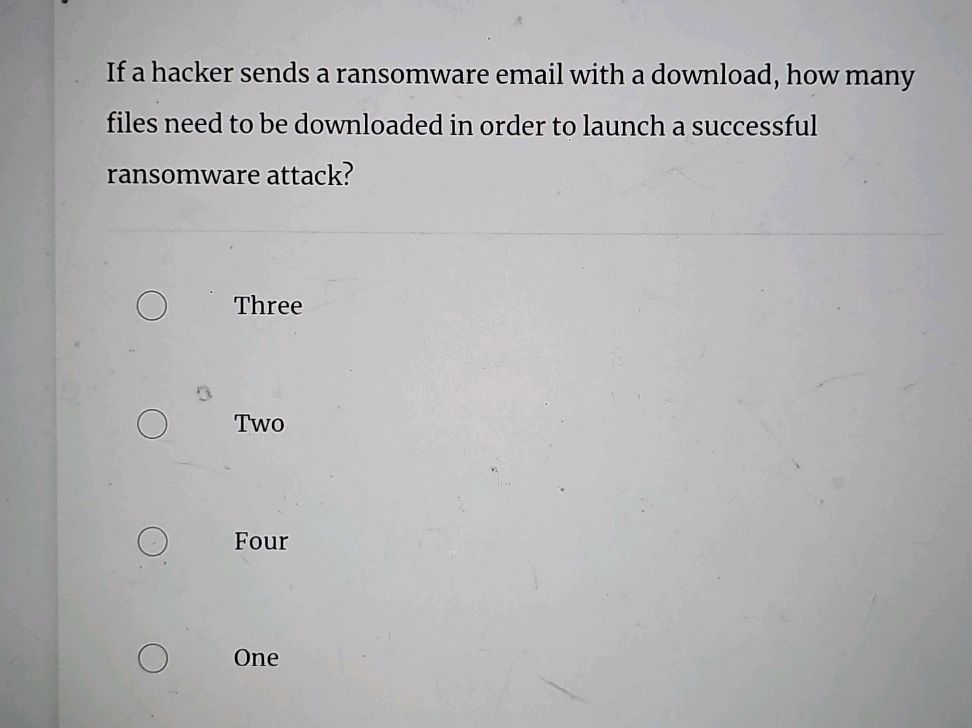 If a hacker sends a ransomware email with a