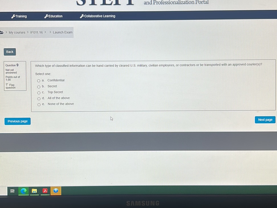 Which type of classified information can be | StudyX