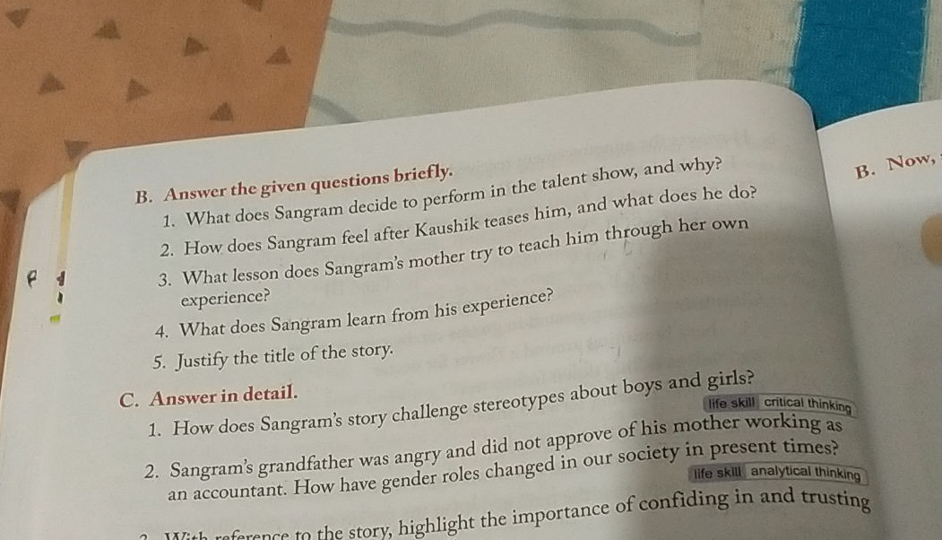 B. Answer the given questions briefly. 1. | StudyX