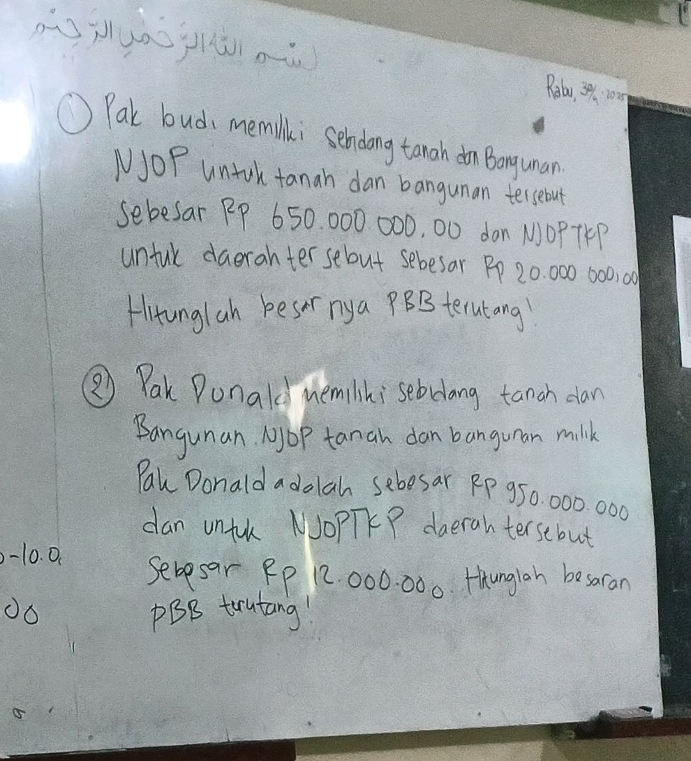 1. Pak budi memiliki sebidang tanah dan | StudyX