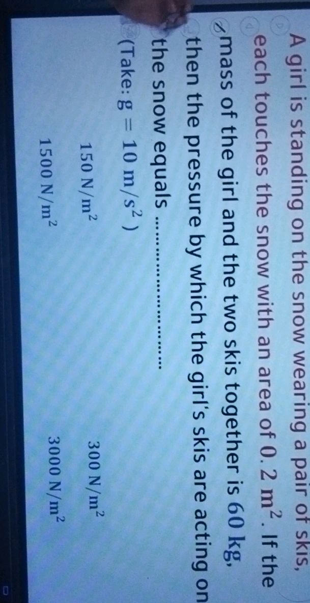 A girl is standing on the snow wearing a | StudyX