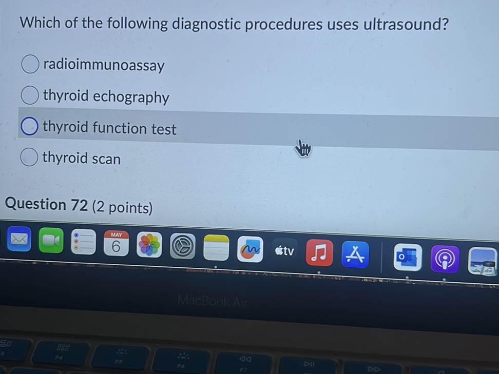 Which of the following diagnostic procedures | StudyX