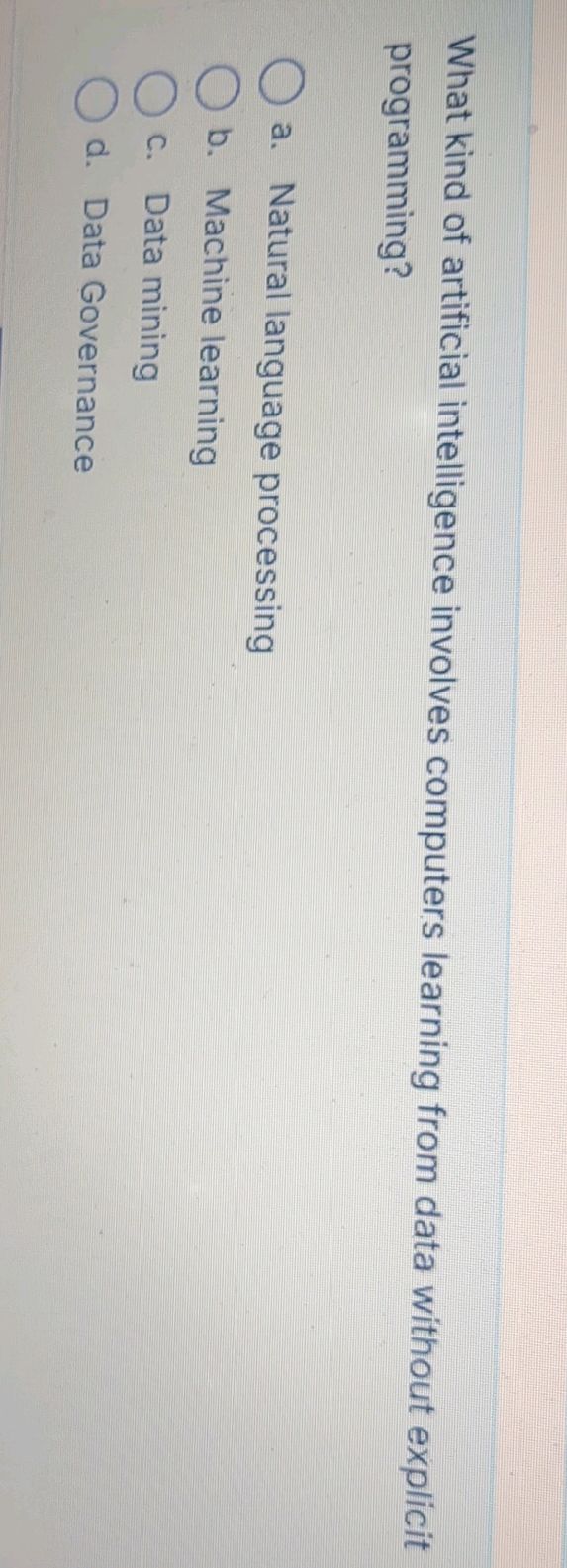 What kind of artificial intelligence | StudyX