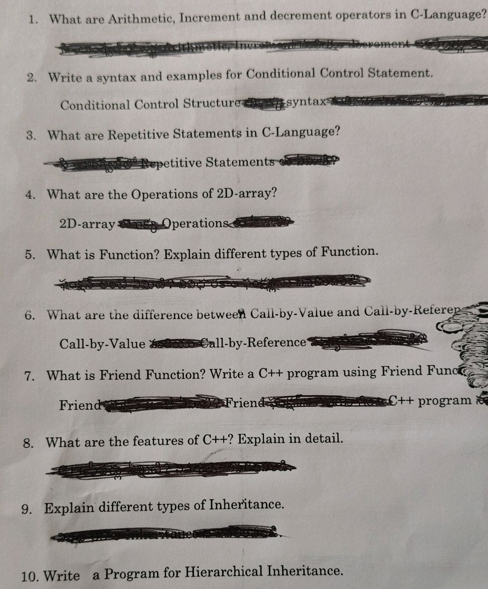 1. What are Arithmetic, Increment and | StudyX