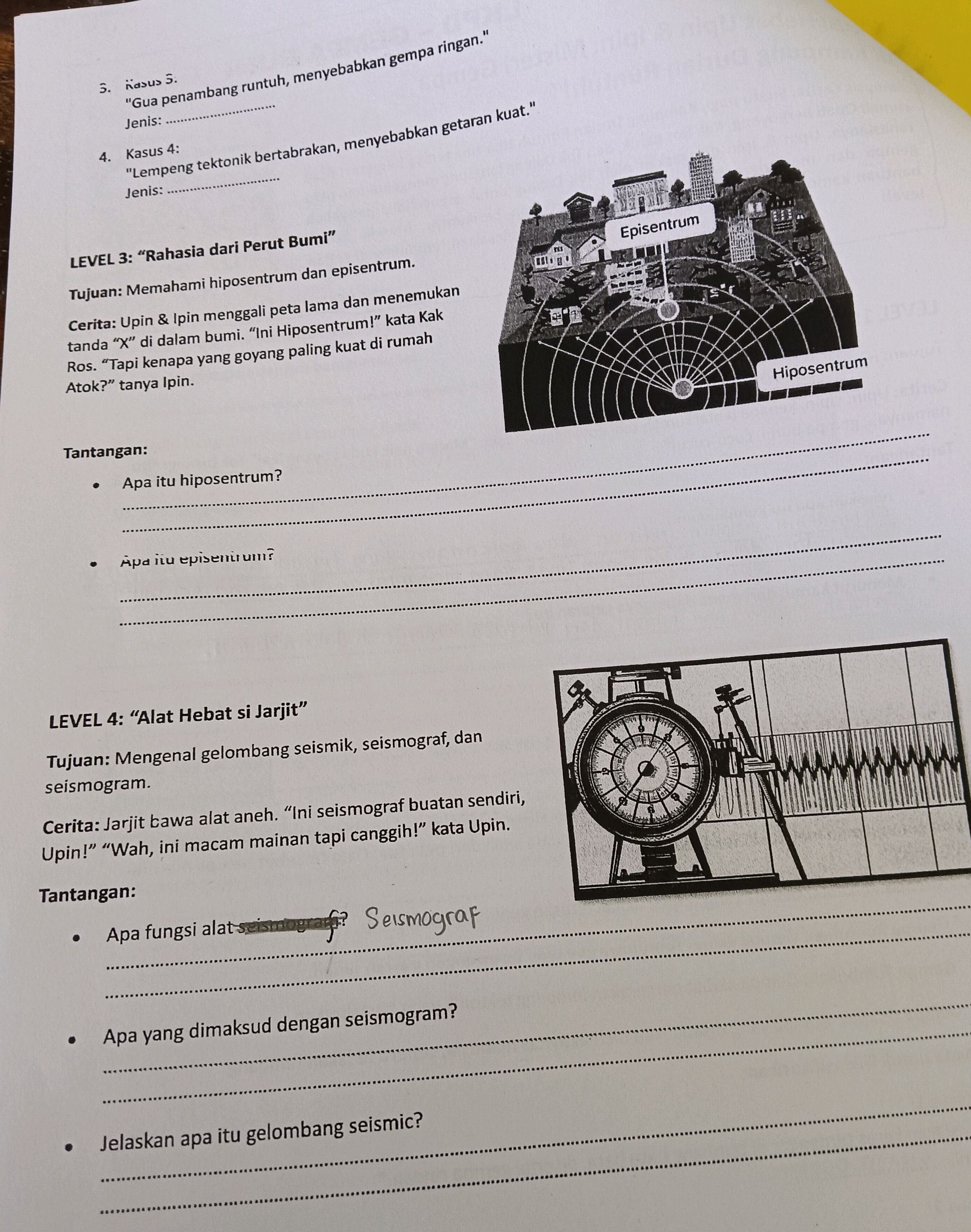 Apa itu hiposentrum? Apa itu episentrum? | StudyX