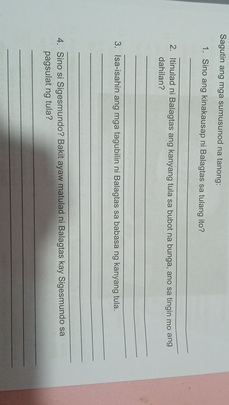 1. Sino ang kinakausap ni Balagtas sa tulang | StudyX