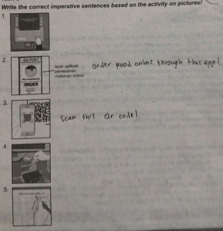 Write the correct imperative sentences based | StudyX