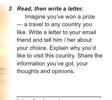 Read, then write a letter. Imagine you've | StudyX