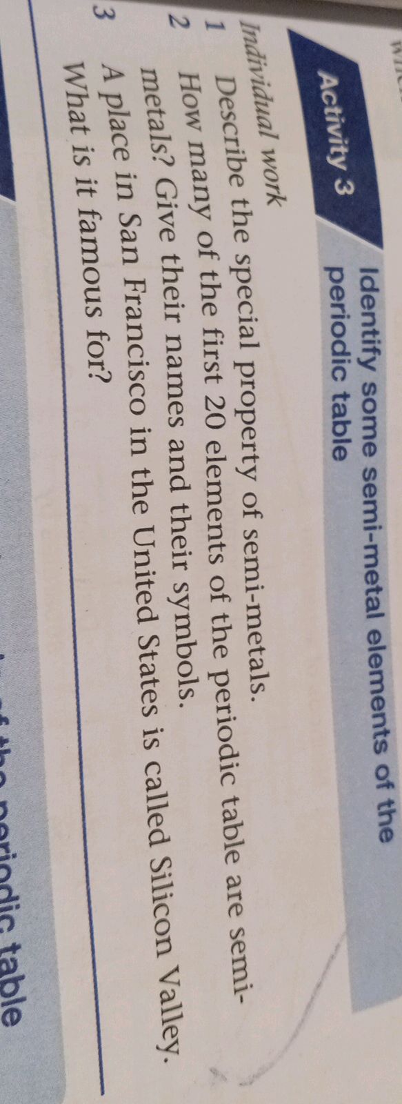 1. Describe the special property of | StudyX