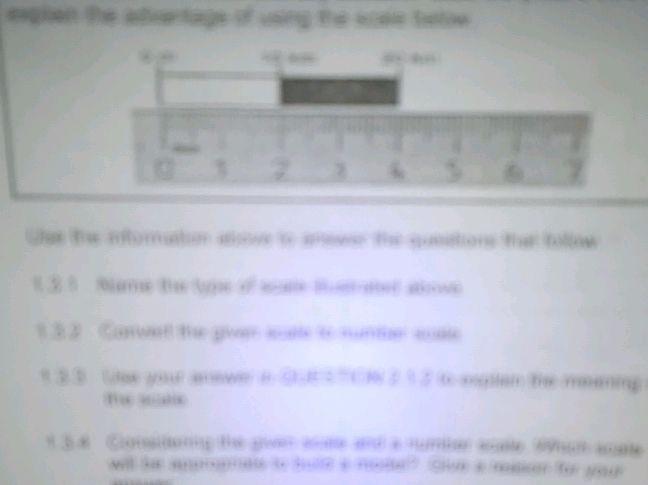 Explain the advantage of using the scale | StudyX