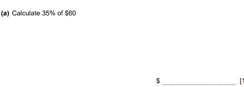 Calculate 35% of $60 | StudyX