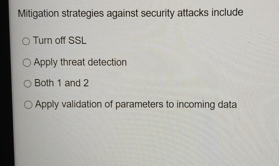 Mitigation strategies against security | StudyX