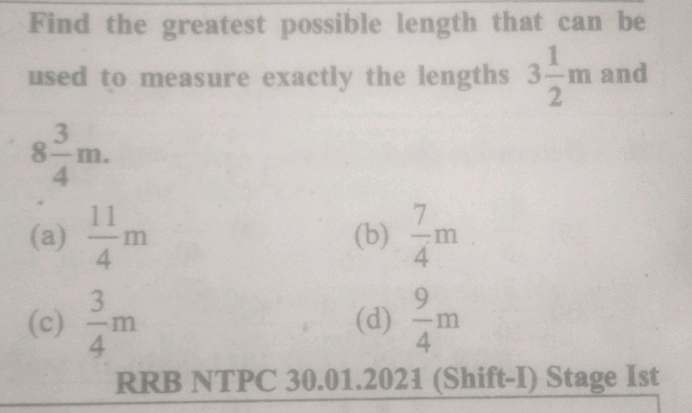 Find the greatest possible length that can | StudyX