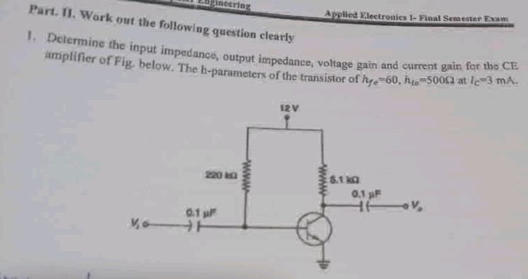 Part. II. Work out the following question | StudyX