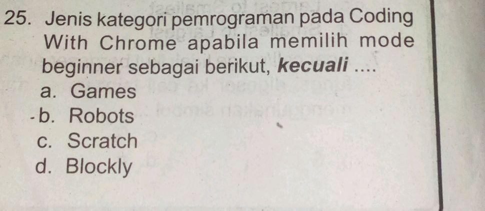 25. Jenis kategori pemrograman pada Coding | StudyX