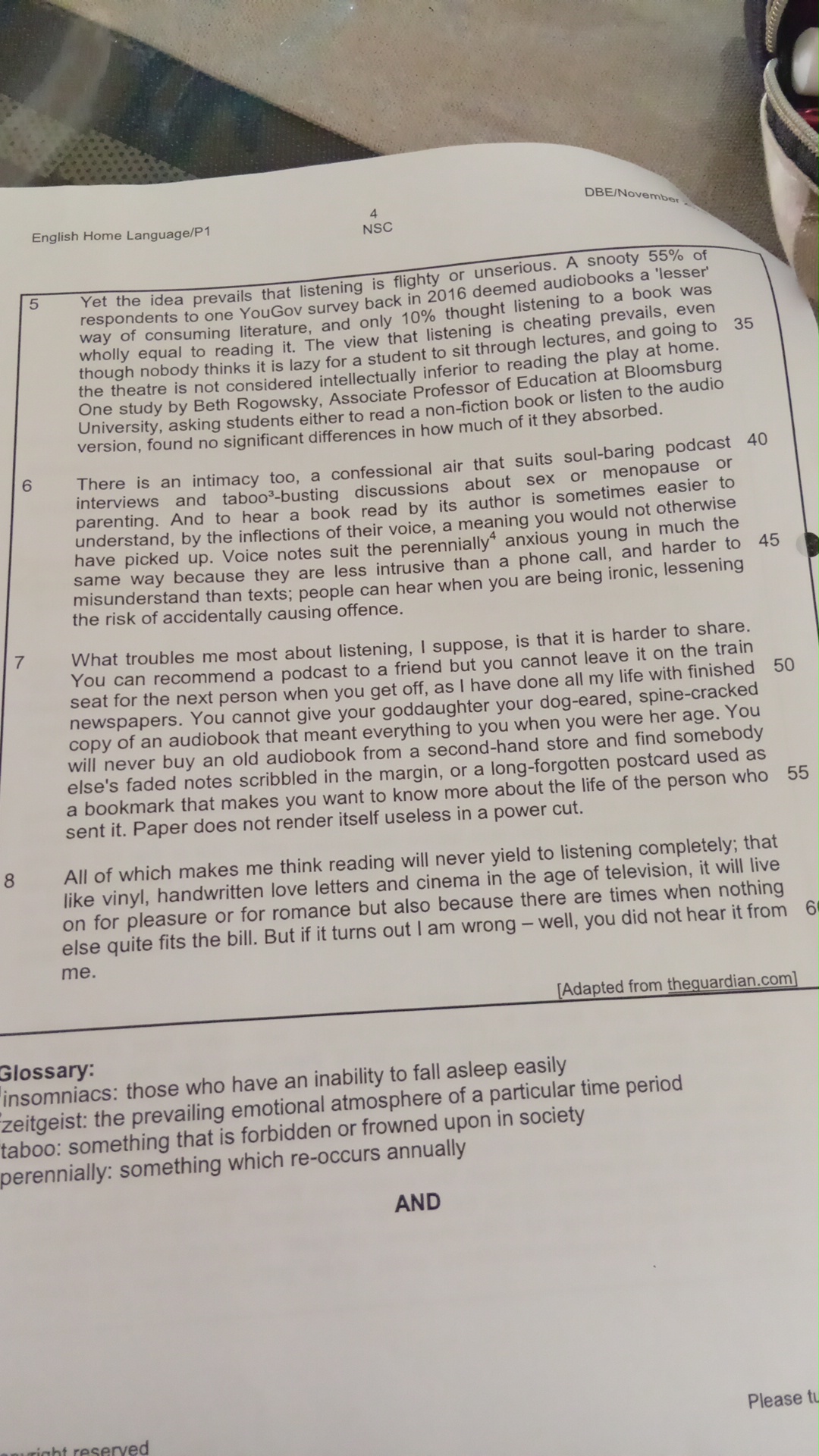 1. Why does the writer use the word *it* | StudyX