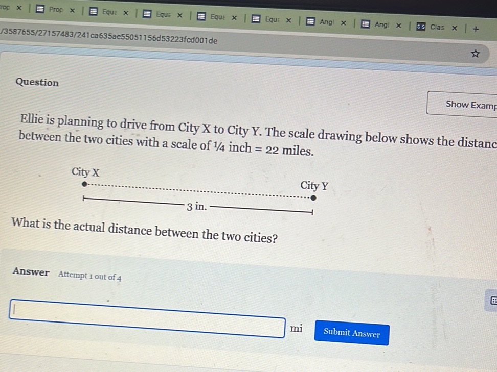Ellie is planning to drive from City X to | StudyX