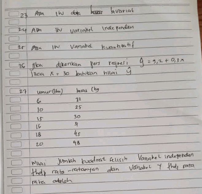 23 Apa itu data bersifat bervariabel? 24 | StudyX
