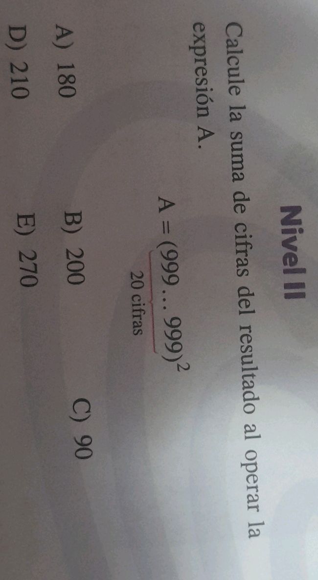 Calcule la suma de cifras del resultado al | StudyX