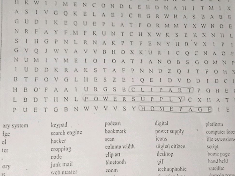 Find the words in the word search puzzle: | StudyX
