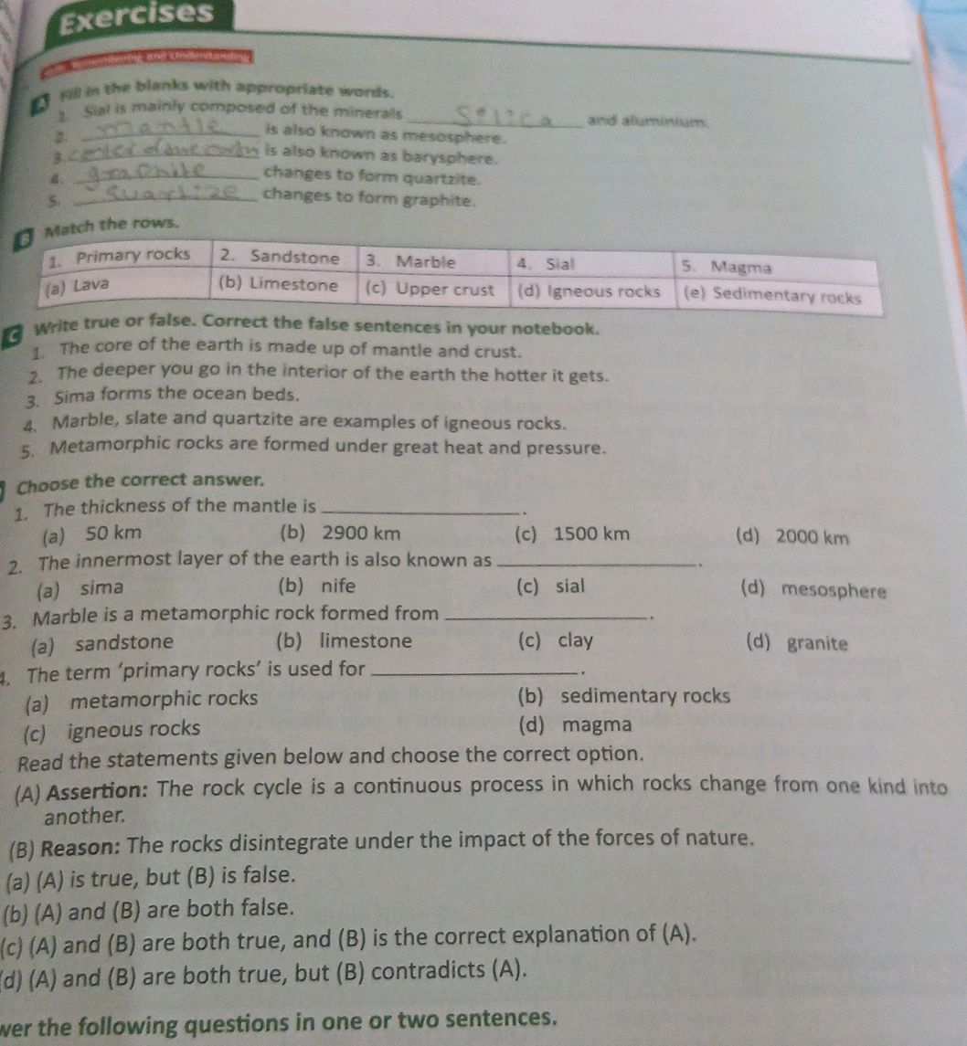 Fill in the blanks with appropriate words. | StudyX